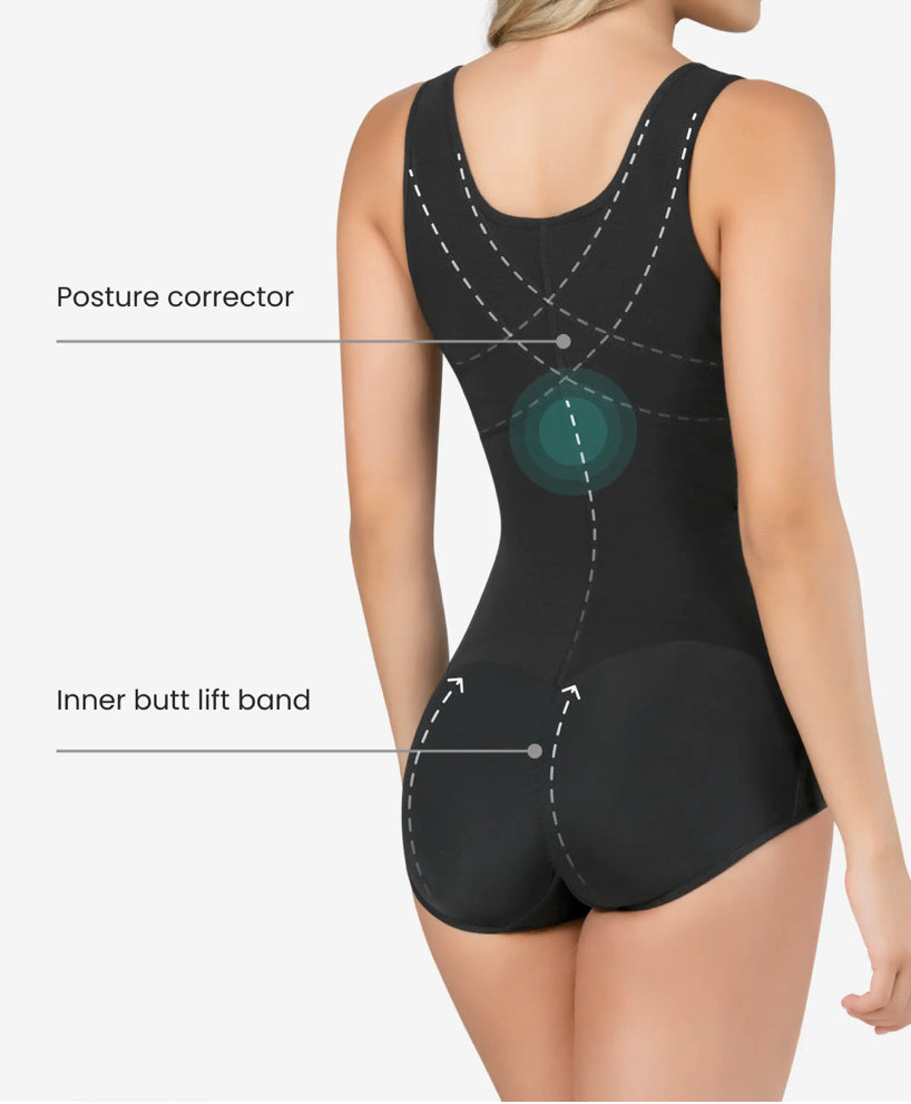 Faja thermal body shaper with wide straps - Style 385 – Fajas ...